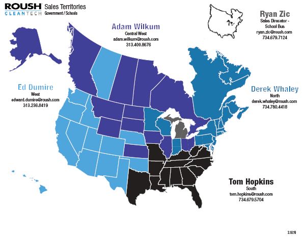 School Bus Map 3.18.19 - ROUSH CleanTech
