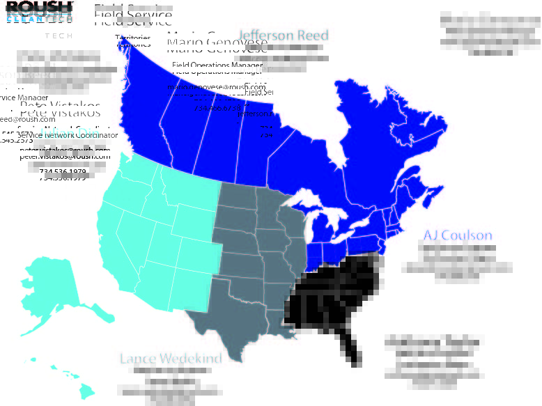 Field Service Map 6.3.20 - ROUSH CleanTech